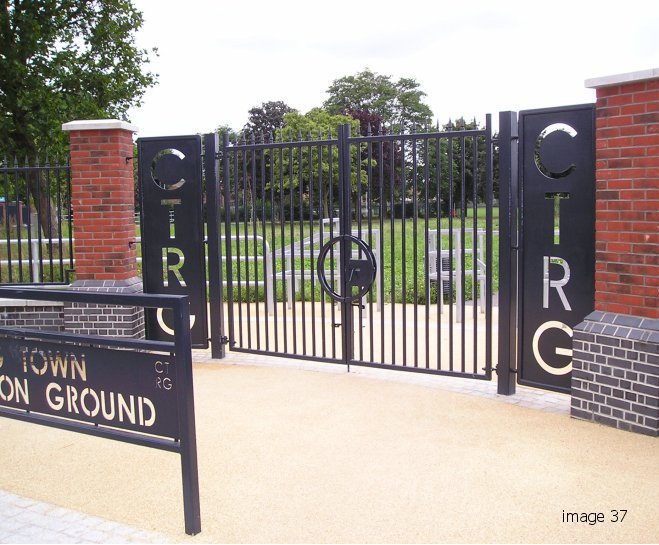 Steel pedestrian gates | Alpha Rail | ESI External Works