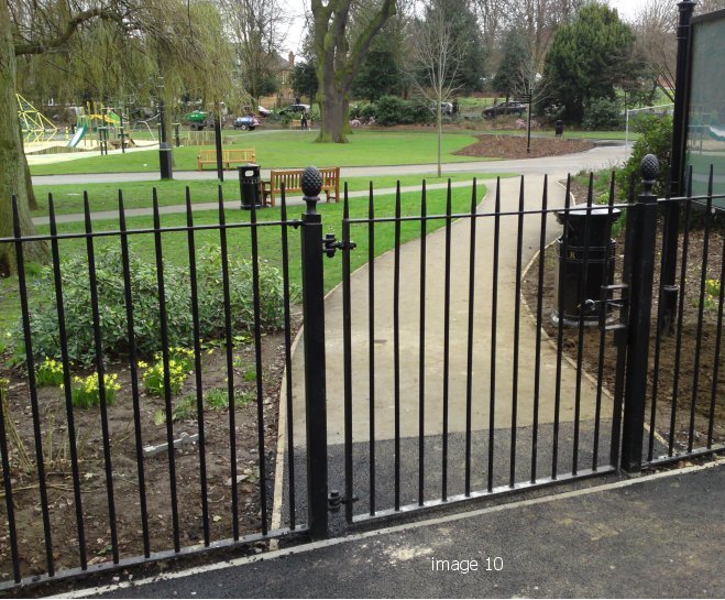 Steel pedestrian gates | Alpha Rail | ESI External Works