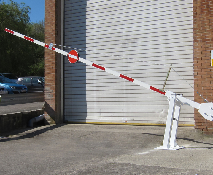 Manually operated rising arm traffic control barriers | Avon Barrier ...