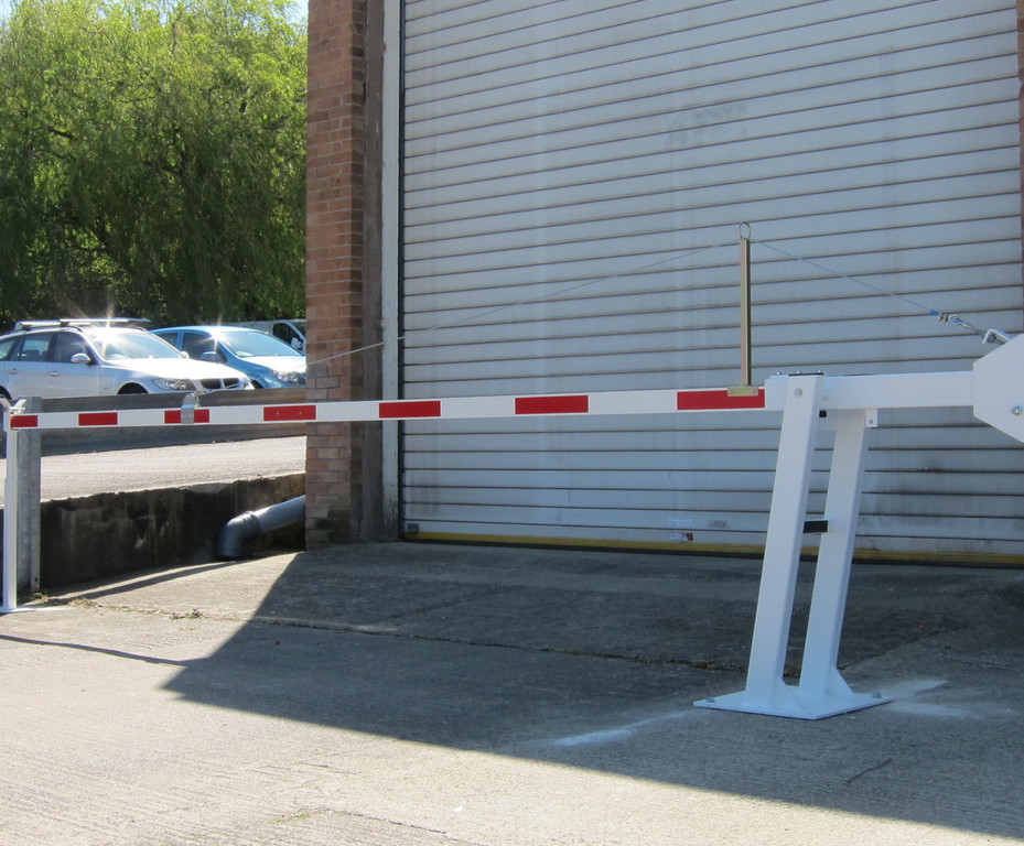 Manually operated rising arm traffic control barriers | Avon Barrier ...