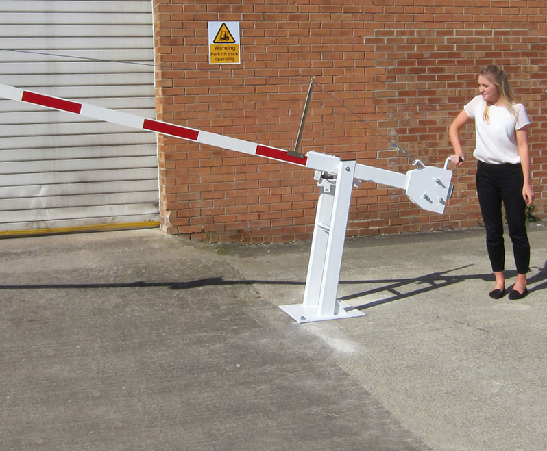 Manually operated rising arm traffic control barriers | Avon Barrier ...