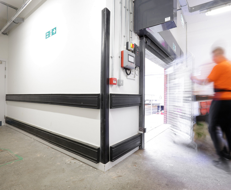 Service corridor wall protection for shopping centre | Construction ...