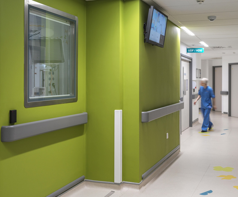 Comprehensive wall protection scheme for neonatal unit | Construction ...