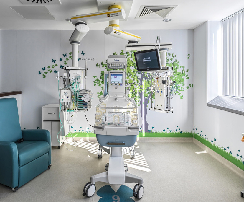Comprehensive wall protection scheme for neonatal unit | Construction ...