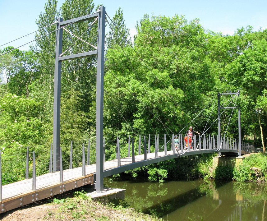 42m cable-stayed walkway, Attingham Park, National Trust | CTS Bridges ...