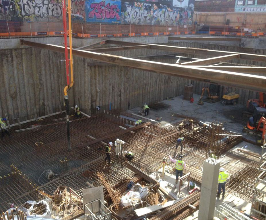 Waterproofing of a huge double level basement in London | Delta ...