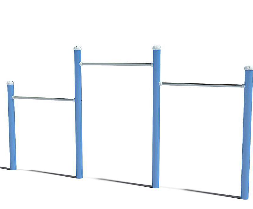 Unique three-level horizontal bar | eibe Play Ltd | ESI External Works