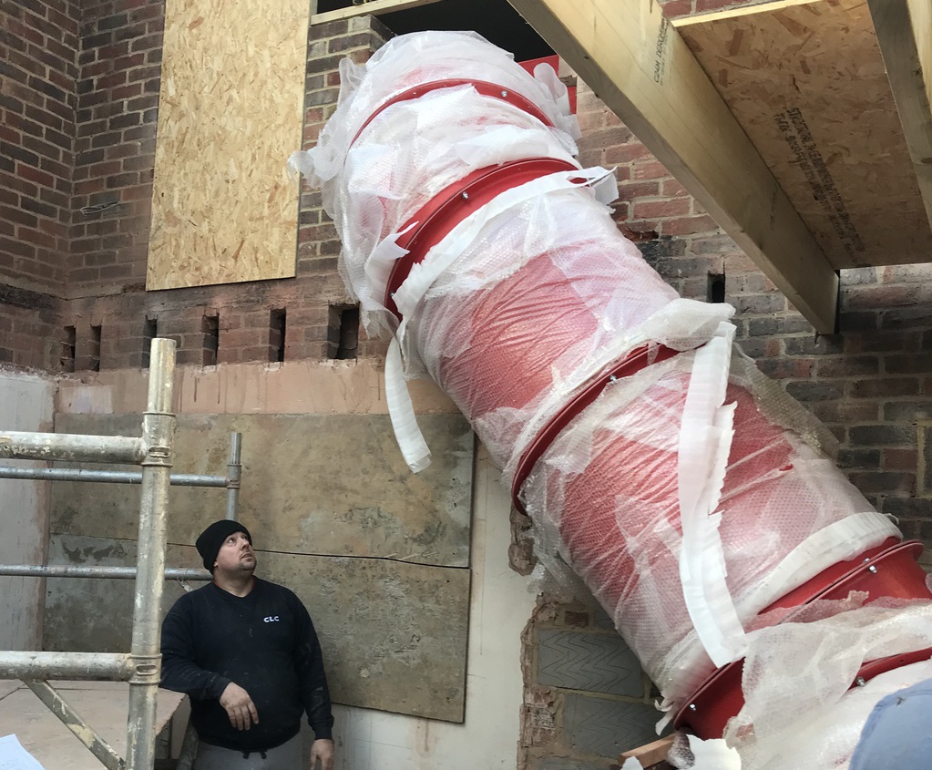 Bespoke indoor tube slide installed in family home | eibe Play Ltd ...