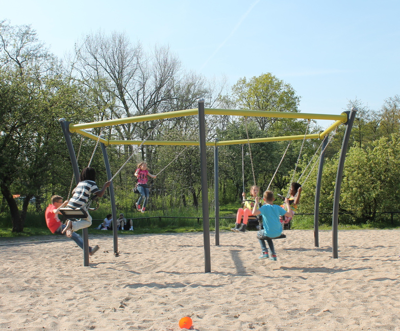 Unique hexagonal multi swing | eibe Play Ltd | ESI External Works