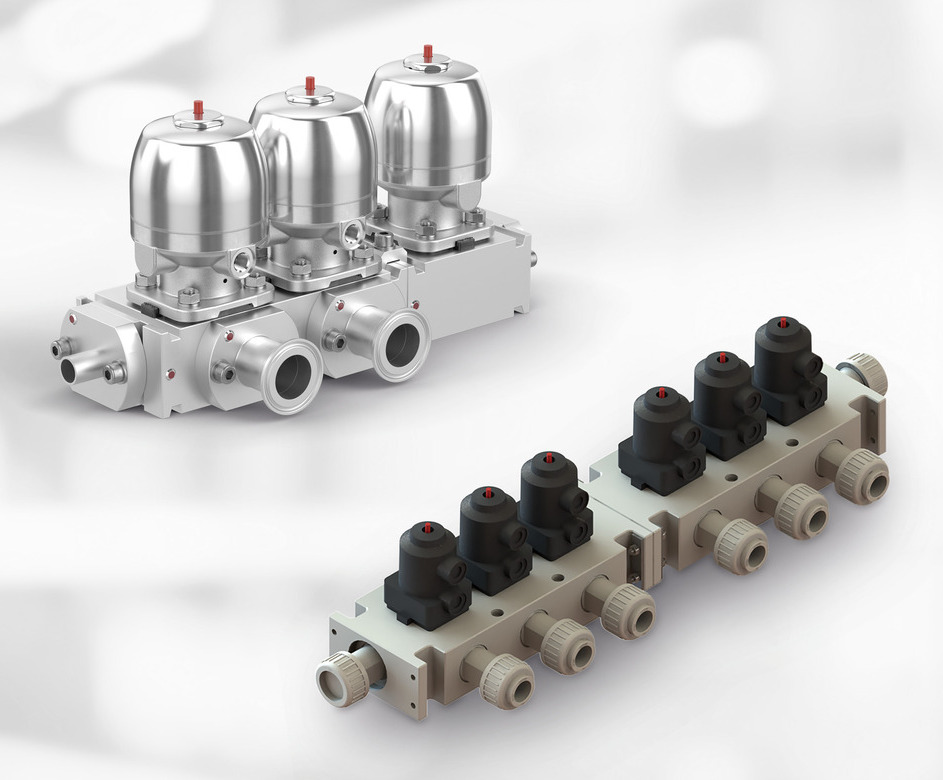 GEMÜ P600S M-block diaphragm valve - flexible connection | GEMÜ Valves ...