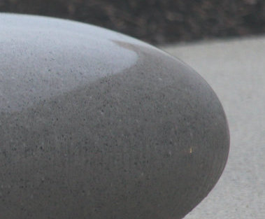 Polished concrete pebble seats for office landscaping | Barrell ...