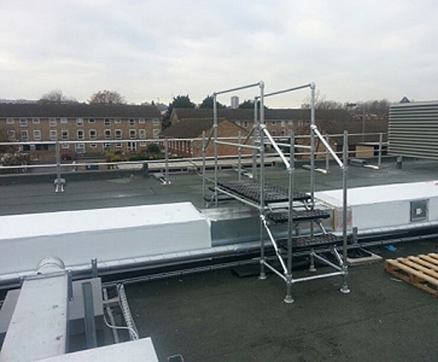 Bespoke safe access platforms and step-overs | Kee Systems | ESI ...