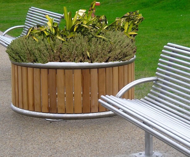 Shoreline SLPL contemporary circular planters | Benchmark Design | ESI ...