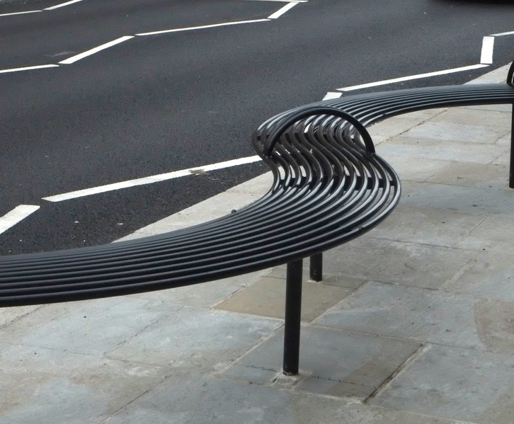 Baseline BL007 curved stainless steel benches | Benchmark Design | ESI ...