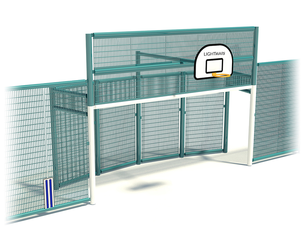 Curved back goal ends for MUGAs | Lightmain | ESI External Works