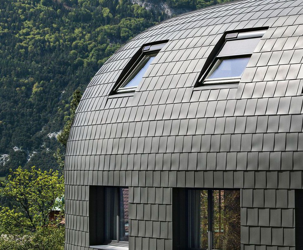 Flat lock tile facade and roofing system for apartments | RHEINZINK ...