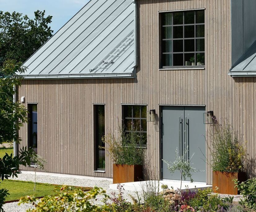 Roofing and cladding for sustainable new home, Sweden | RHEINZINK | ESI ...