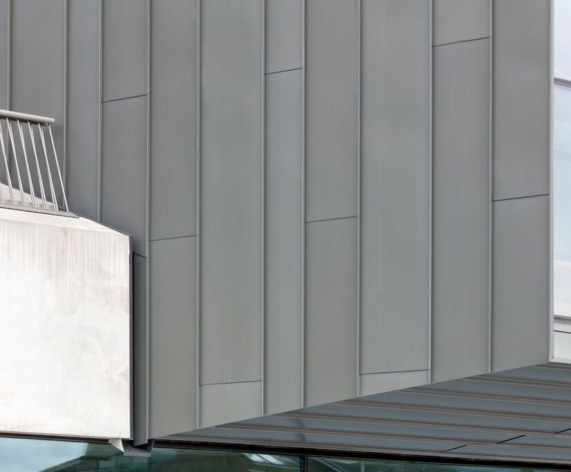 Zinc cladding for facade of Ulstein Arena, Norway | RHEINZINK | ESI ...