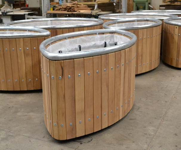 Castleton timber planters - Rochdale town centre | Street Design | ESI ...
