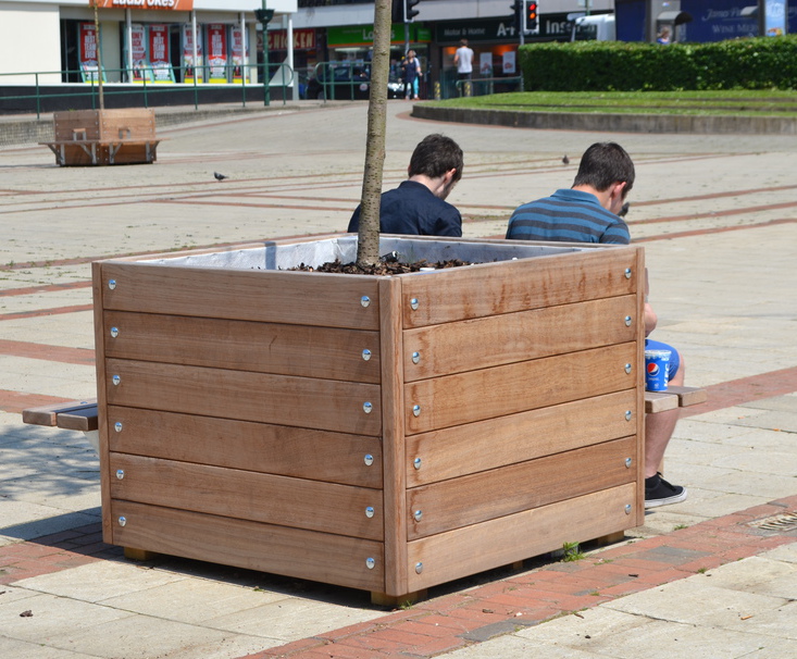 Grenadier FSC timber tree planter | Street Design | ESI External Works