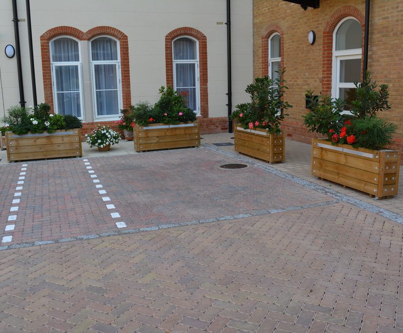 Long barrier planters | Street Design | ESI External Works