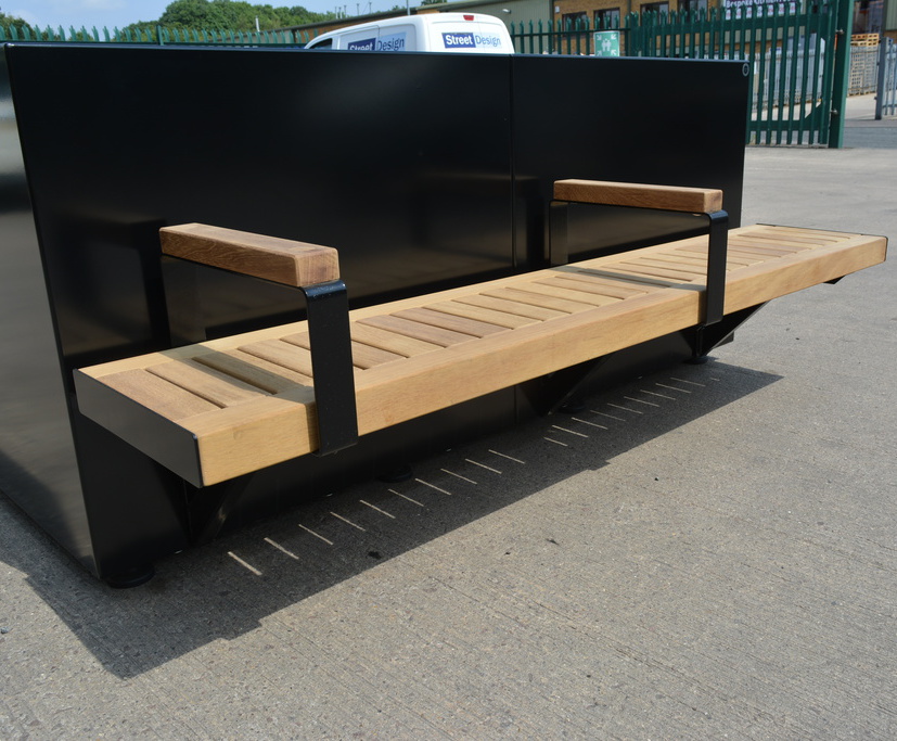 Planters with integrated seating | Street Design | ESI External Works