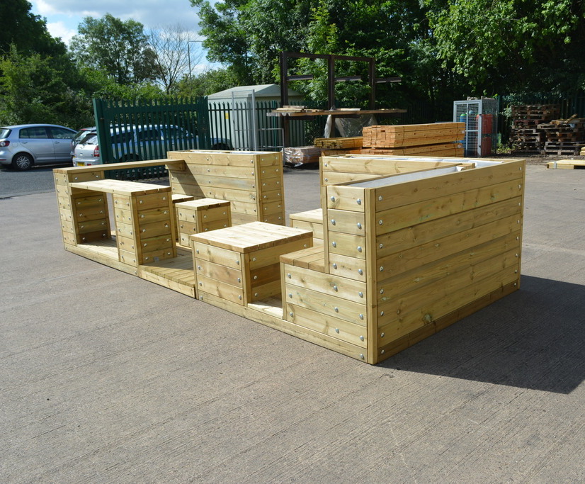 Grenadier planter / seating - Parklet unit 02 | Street Design | ESI ...