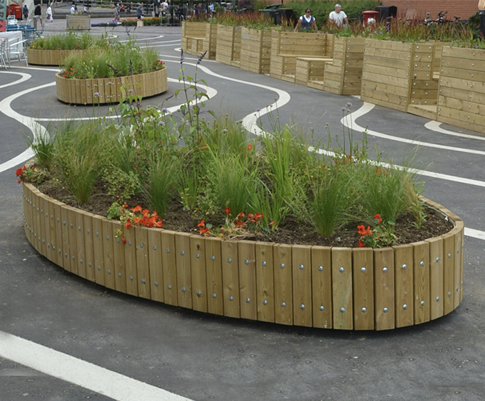 Timber parklets and planters for Worthing Council | Street Design | ESI ...