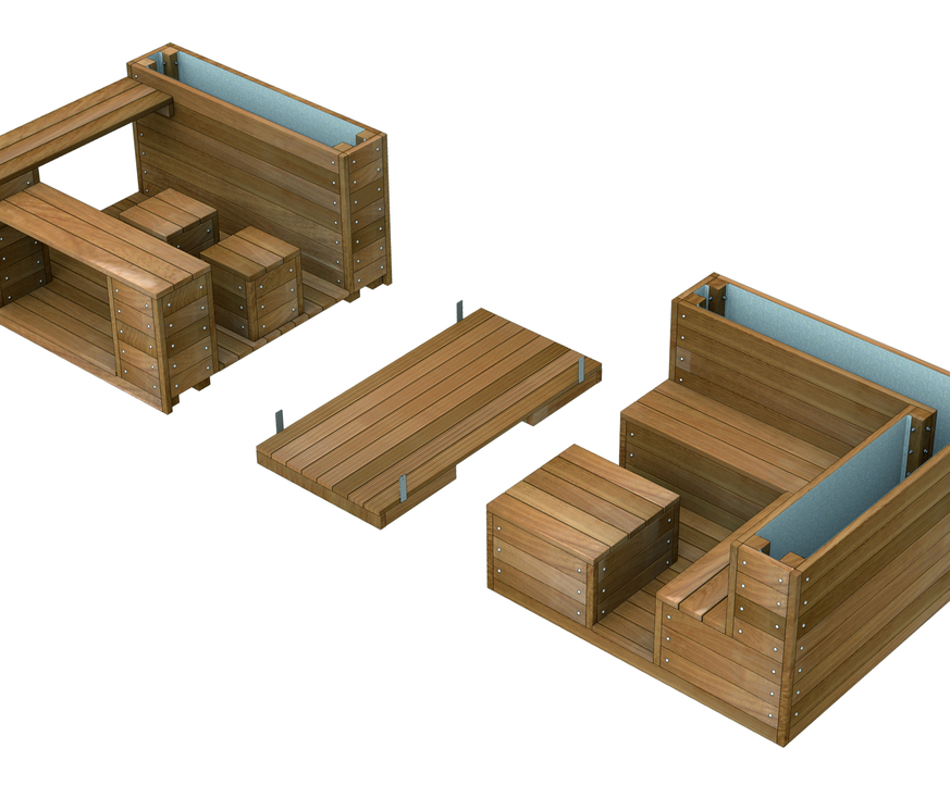 Grenadier planter / seating - Parklet unit 02 | Street Design | ESI ...