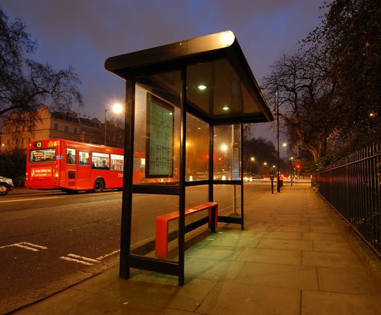 Solar illuminated bus shelters and bus stops | Trueform | ESI External ...
