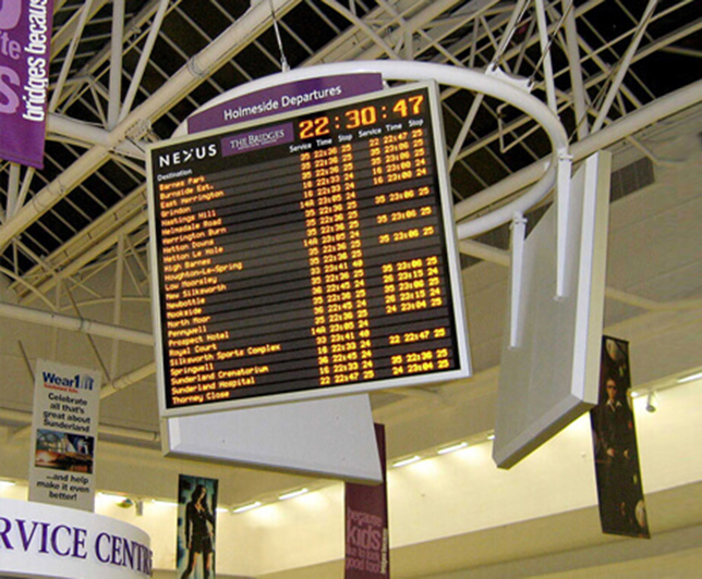 LED CRT Replacement railway station information displays | Trueform ...