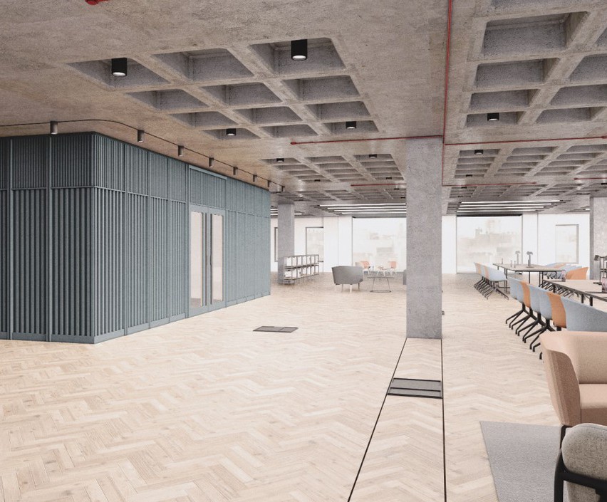 AET concealed underfloor air conditioning, Laser House | AET Flexible ...