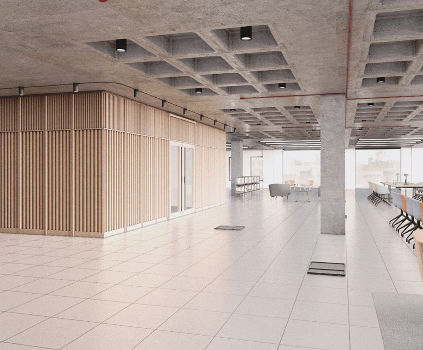 AET concealed underfloor air conditioning, Laser House | AET Flexible ...