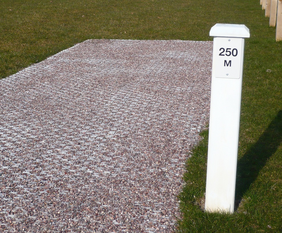 Running track using BodPave 85 pavers | Terram | ESI External Works