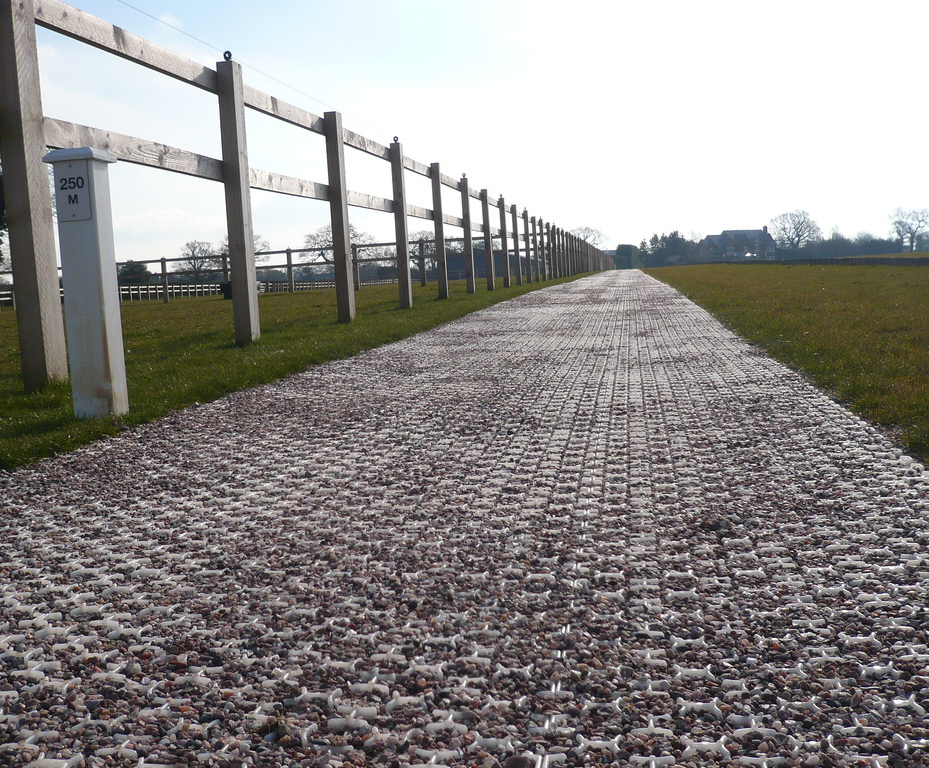 Running track using BodPave 85 pavers | Terram | ESI External Works