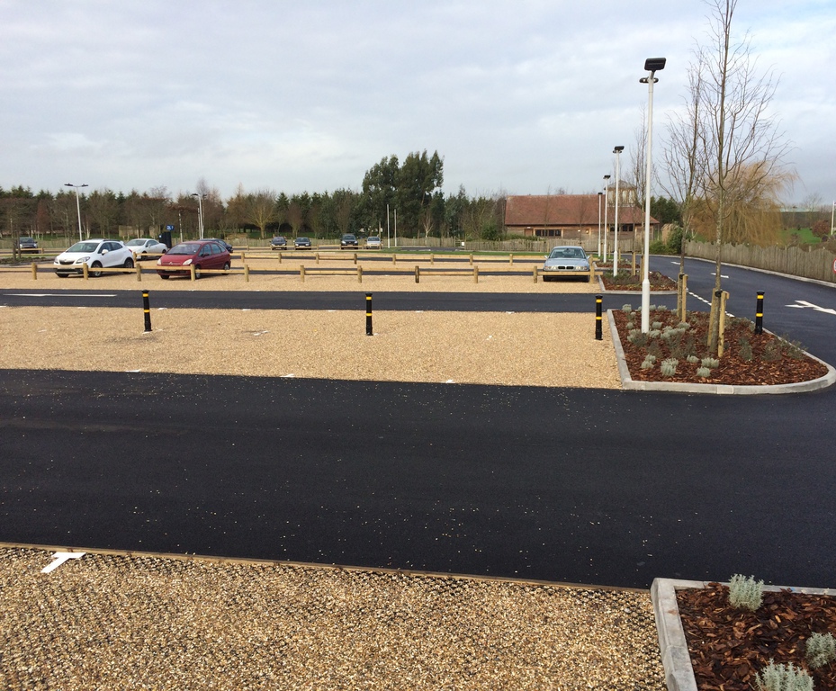 Gravel-filled car park - National Memorial Arboretum | Terram | ESI ...