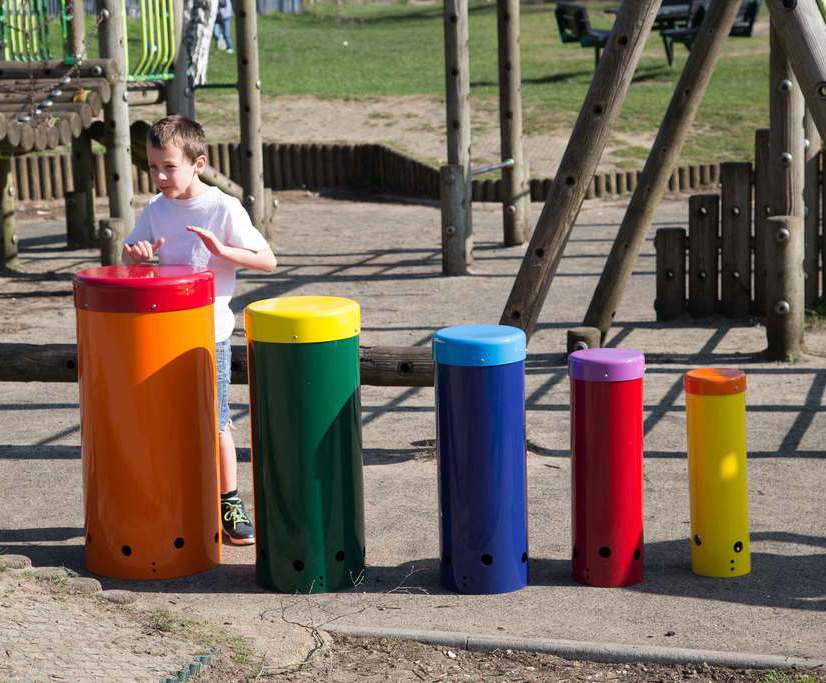 Rainbow Sambas - outdoor playground drums | Percussion Play | ESI ...