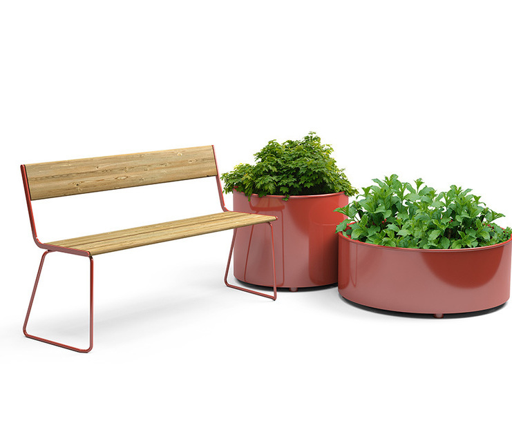 APRIL GO stackable timber bench | Vestre Ltd | ESI External Works