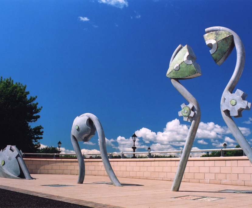 Slipstream nautical-themed sculpture - Dalmarnock Bridge | Joseph ...