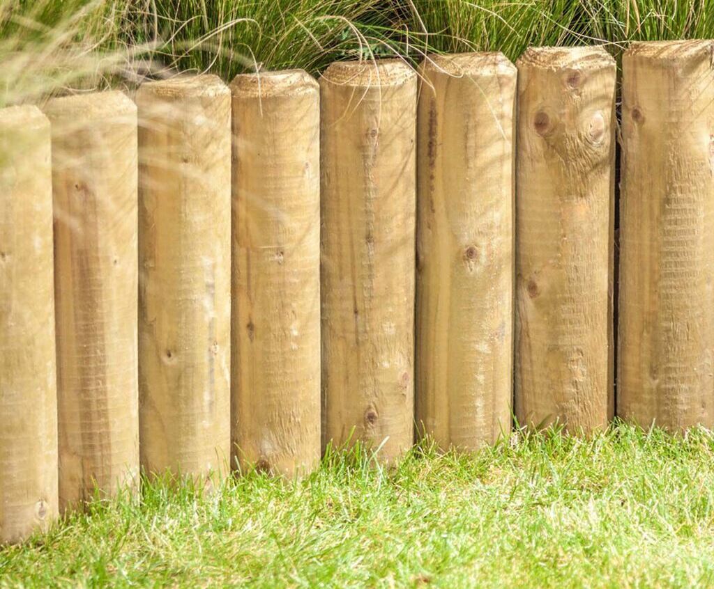Timber lawn edging | Suregreen | ESI External Works
