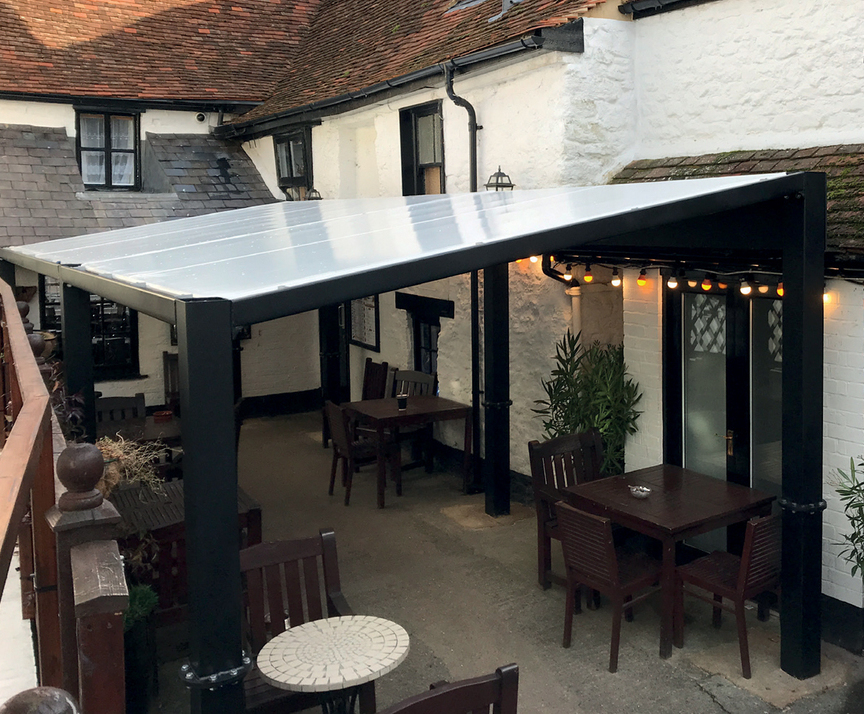 Pensilina 150 outdoor canopy | Zenith Canopy Structures | ESI External ...