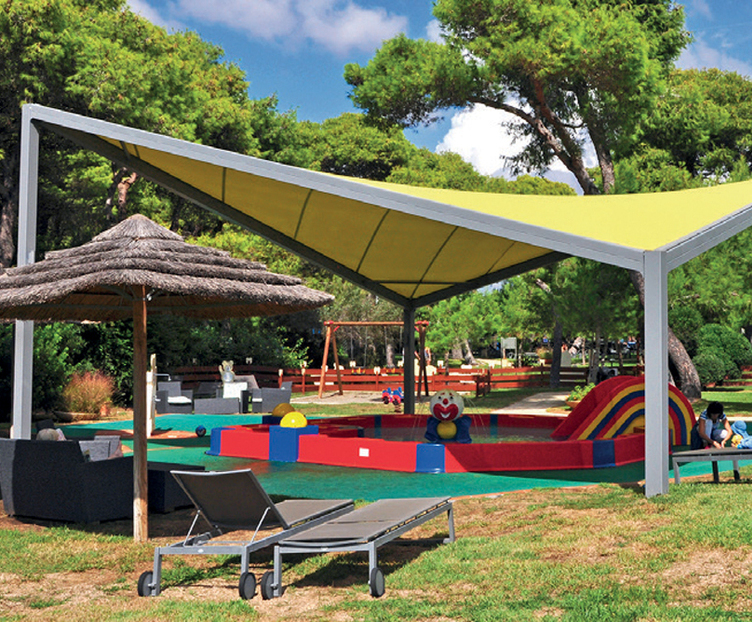 Vela 150 modular outdoor canopy | Zenith Canopy Structures | ESI ...