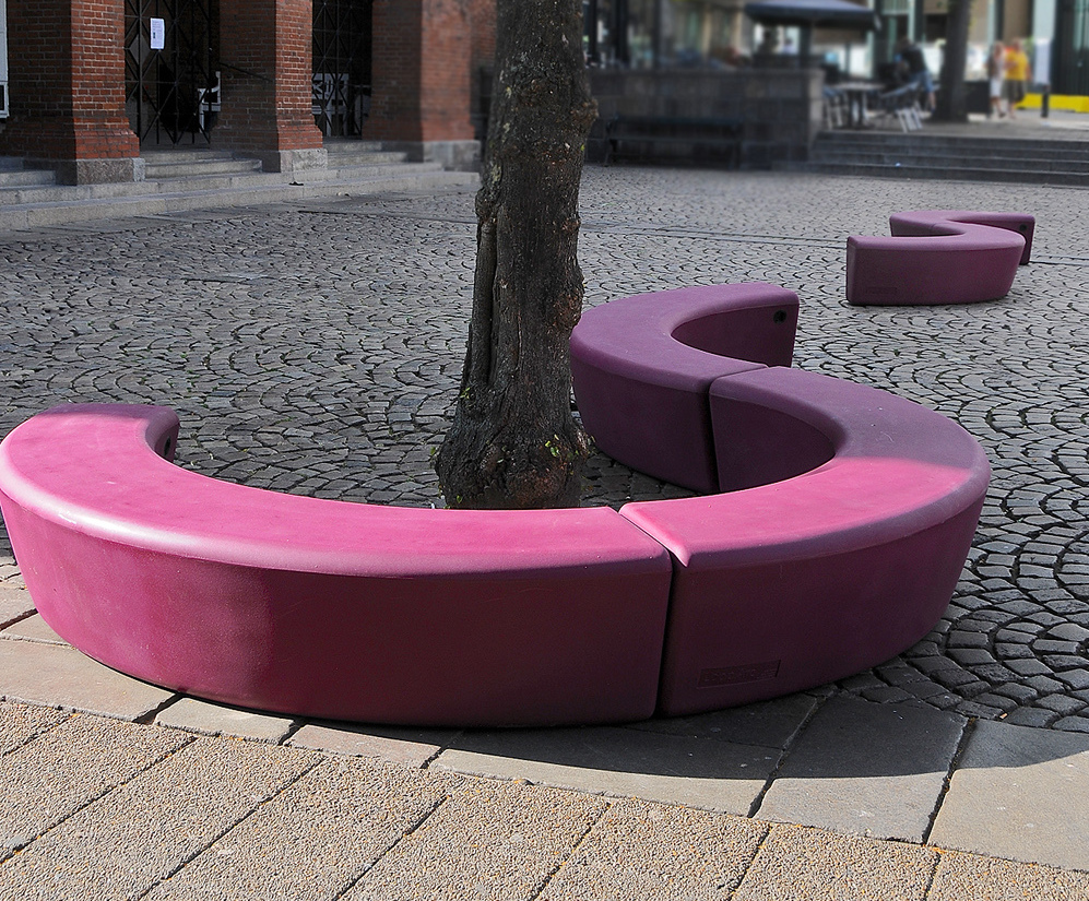 Loop Arc polyethylene curved indoor seating | Artform Urban Furniture ...