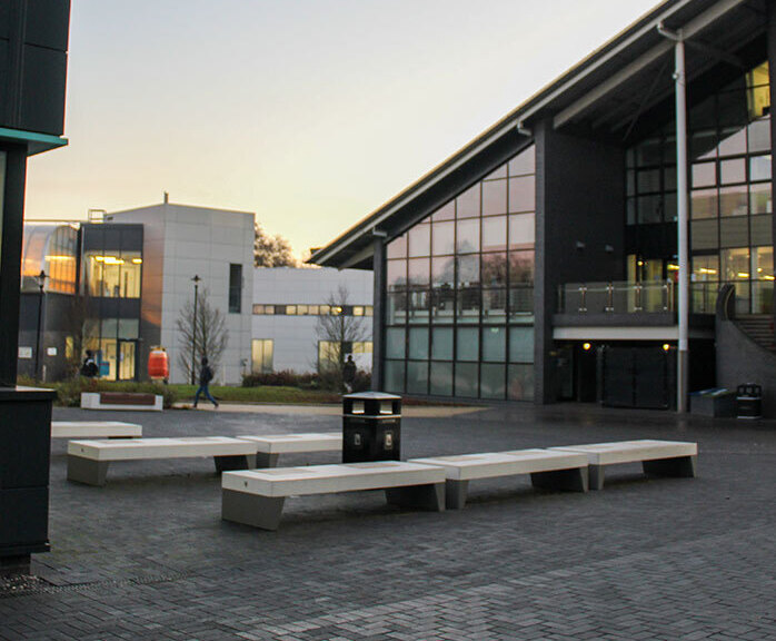 Seating and benches for University of Warwick | Artform Urban Furniture ...