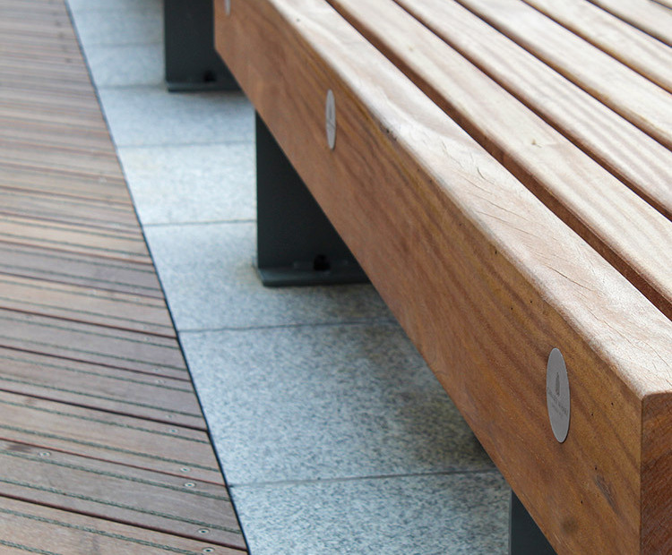 Bespoke mooring benches for Wood Wharf | Artform Urban Furniture | ESI ...