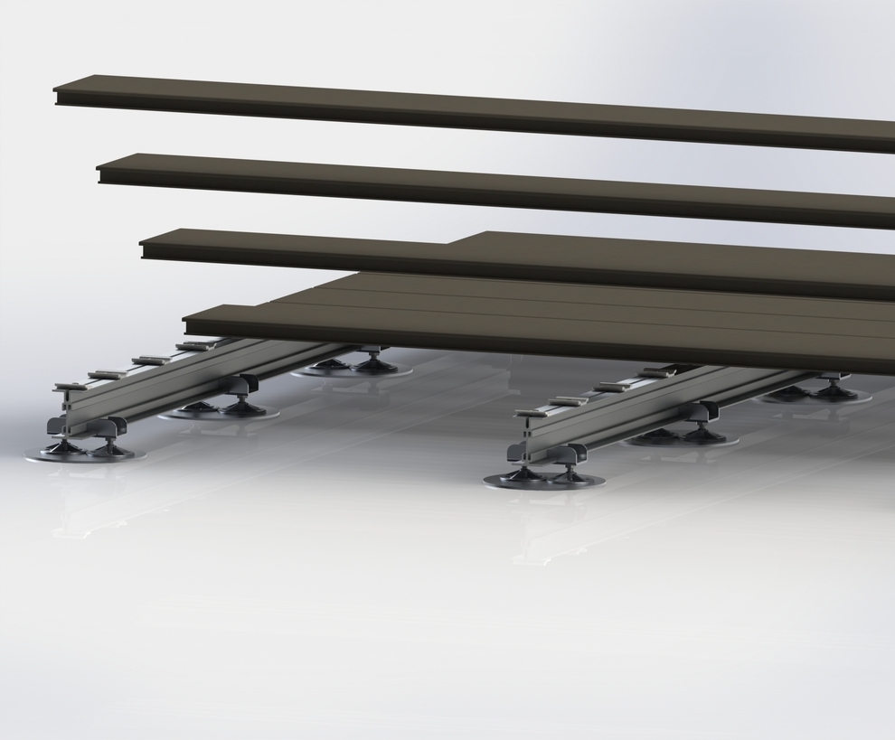 AR-DECK aluminium A-rated decking and sub-frame system | Alfresco ...