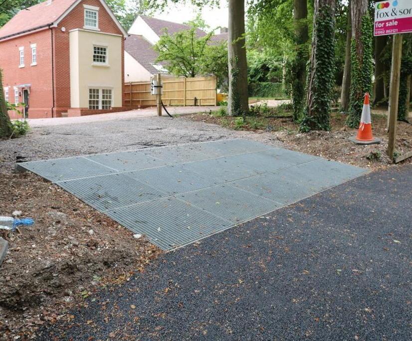 RB heavy duty tree root protector for new driveway | Green Grid Systems ...