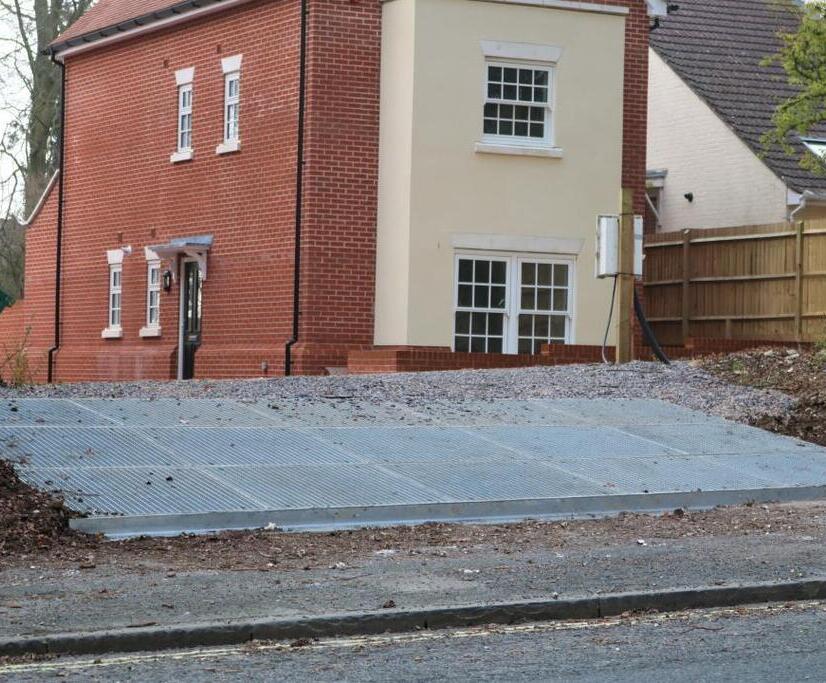 RB heavy duty tree root protector for new driveway | Green Grid Systems ...