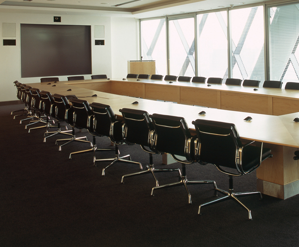 Bespoke solid oak boardroom table | Benchmark | ESI Interior Design