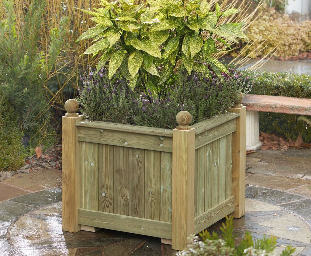 Versailles timber trough and cube planters | Taylor Made Planters | ESI ...